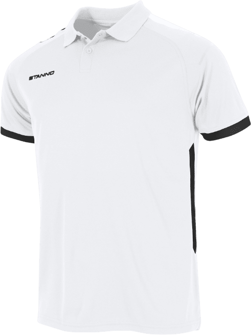 Stanno First Polo - White / Black - Total Football Direct