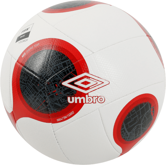 Umbro Neo Swerve Team Football - White/Red/Black - Total Football Direct