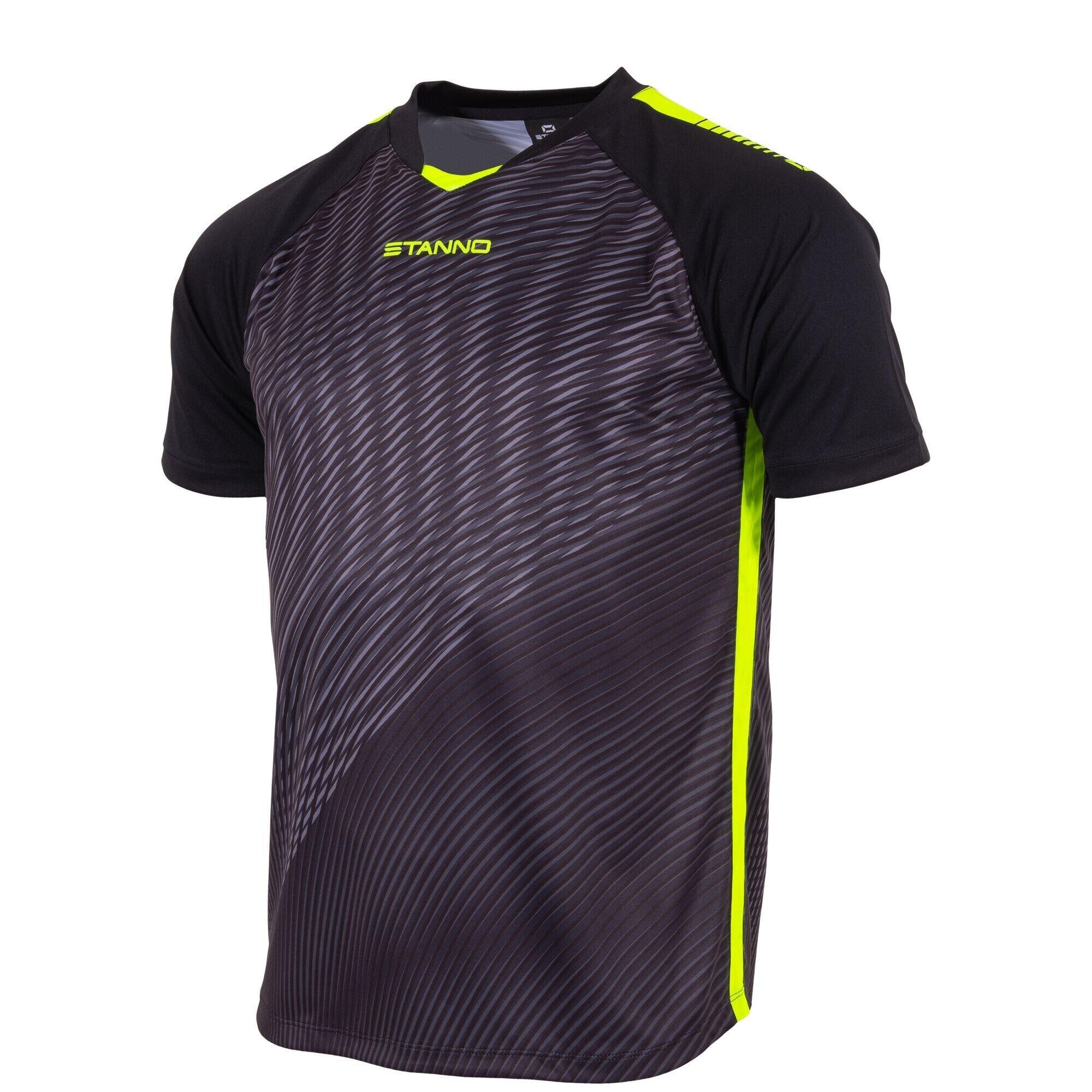 Stanno Vortex Keeper Shirt S/S - Black / Neon Yellow - Total Football ...