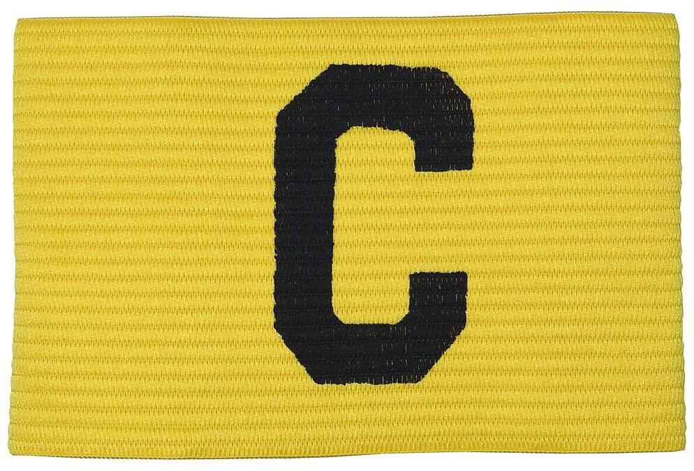 Precision Big C Captain's Armband Junior - Yellow - Total Football Direct