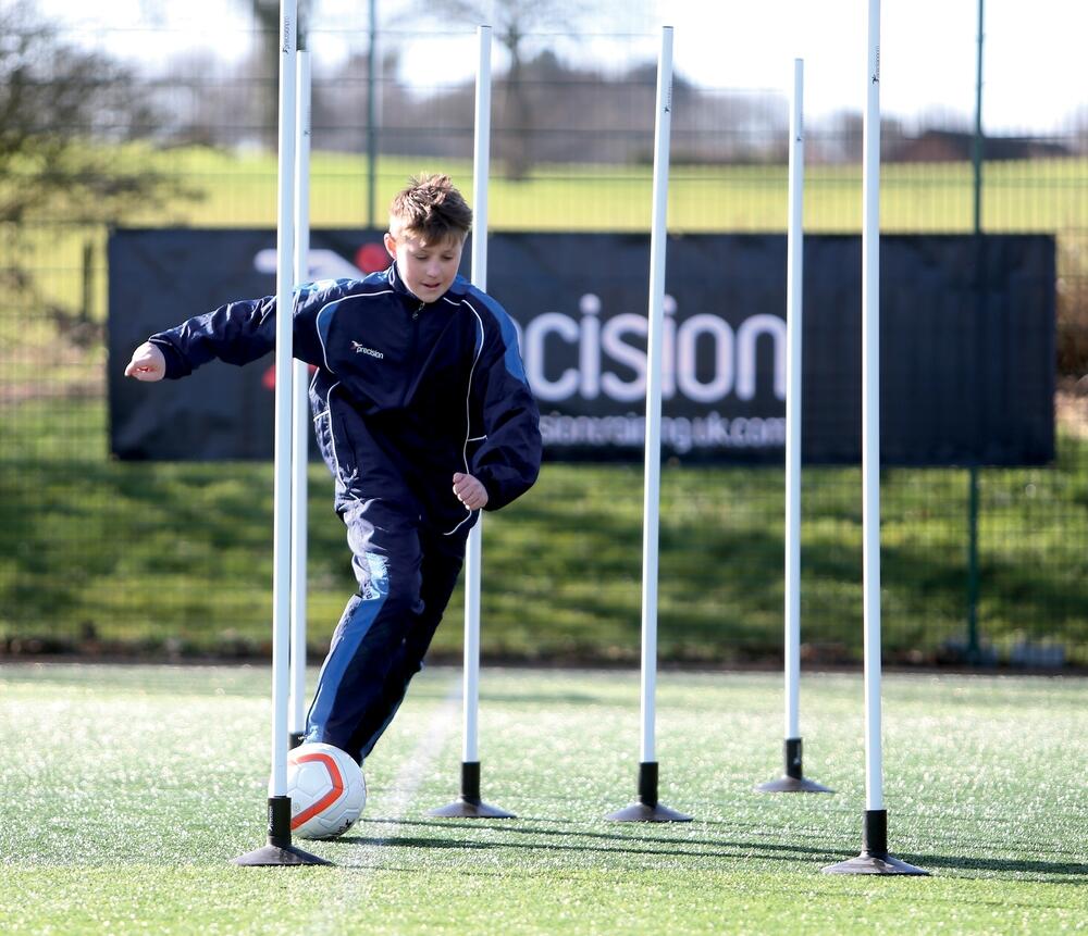 Precision Boundary Poles - White (Set Of 12) - Total Football Direct