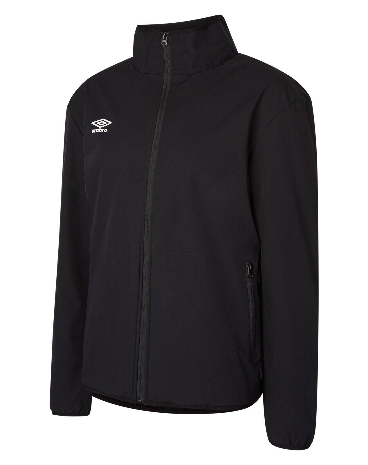 Umbro Club Essential Bonded Jacket - Black / White - Total Football Direct