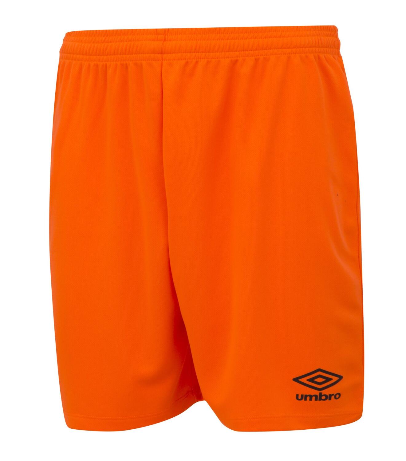 Umbro Club Shorts - Shocking Orange - Total Football Direct