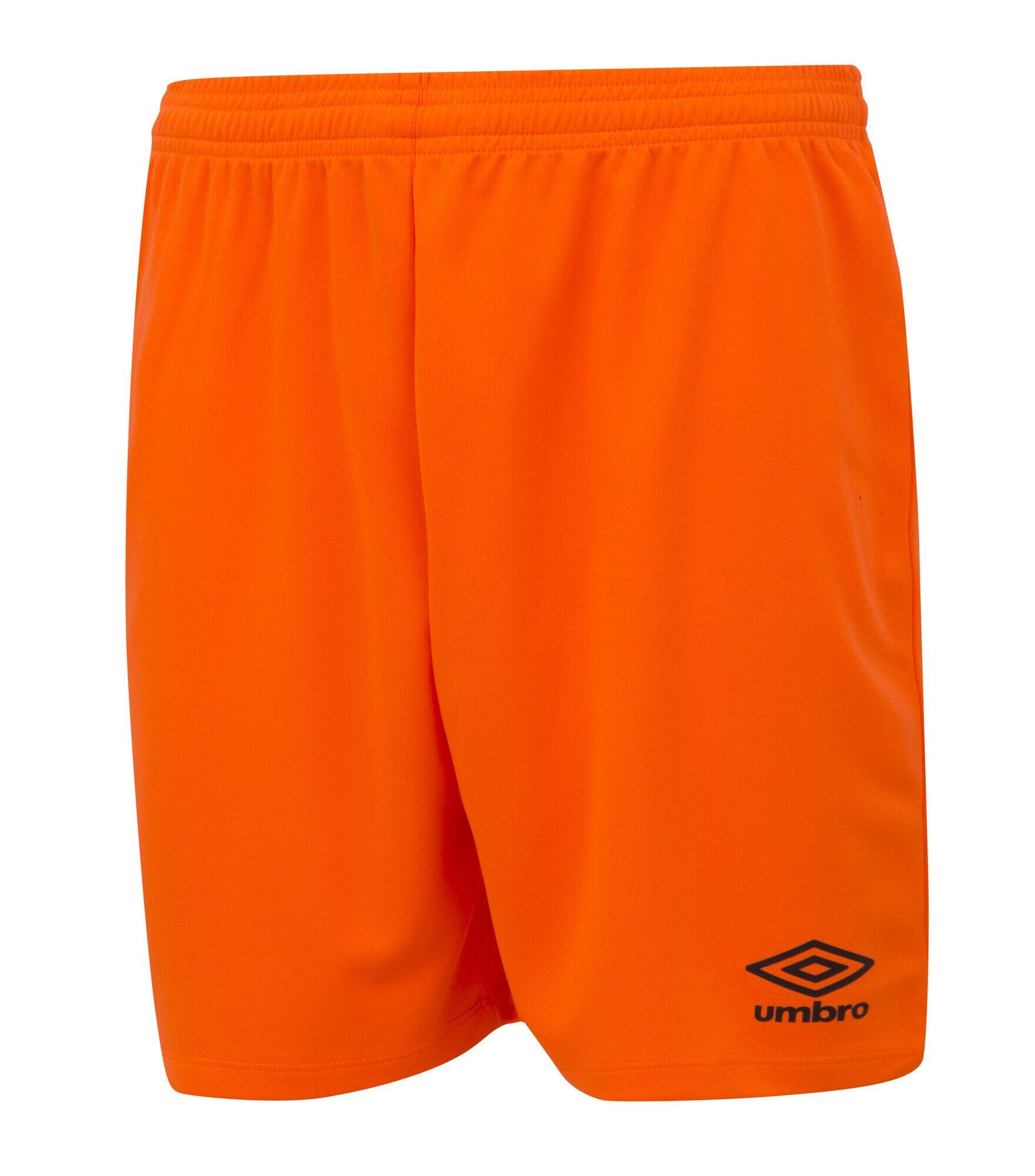 Umbro Club Shorts - Shocking Orange - Total Football Direct