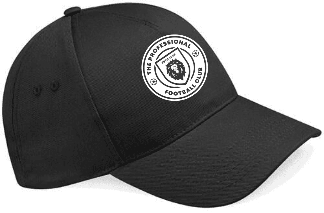 The Professional Football Club 5 Panel Cap - Black - Total Football Direct