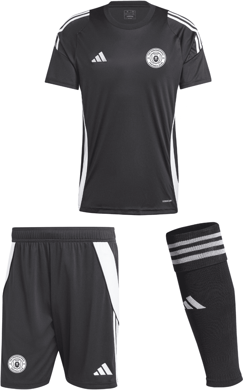 The Professional Football Club Black Kit Bundle - Youth Sizes - Total ...