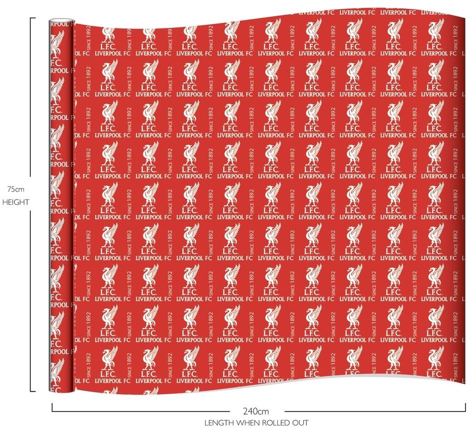 Team Merchandise Gift Wrap Paper - Liverpool - Total Football Direct