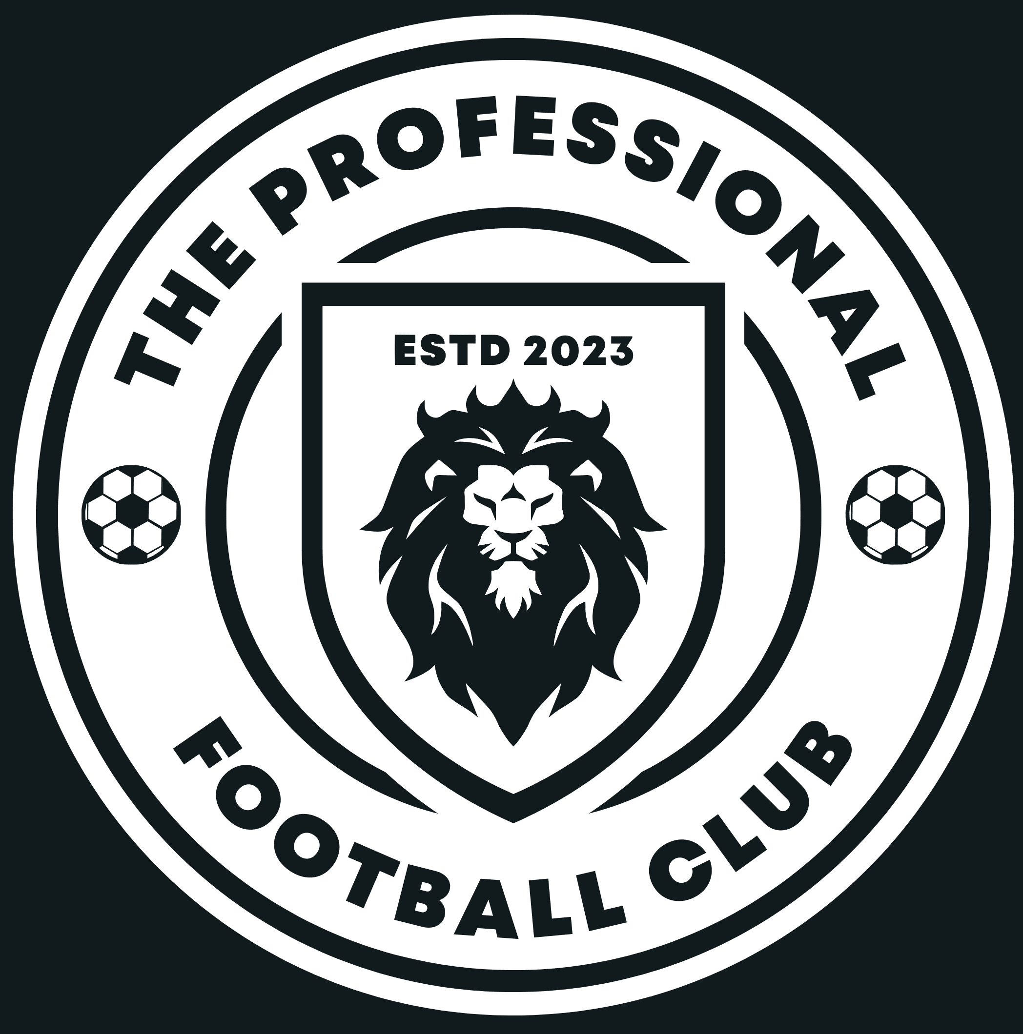 The Professional Football Club Embroidered Badge - White - Total ...