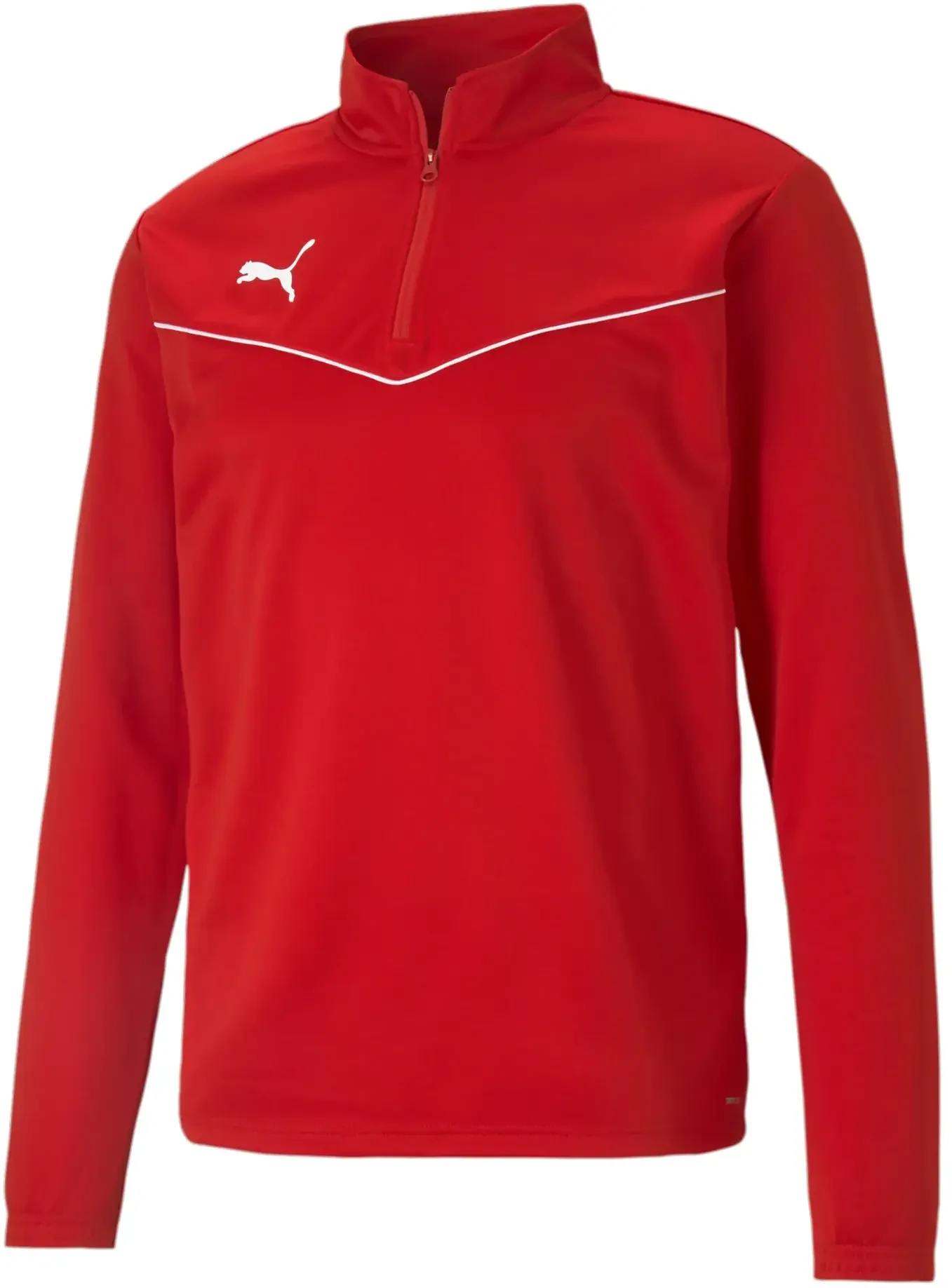 Puma Team Rise 1/4 Zip - Puma Red / Puma white - Total Football Direct