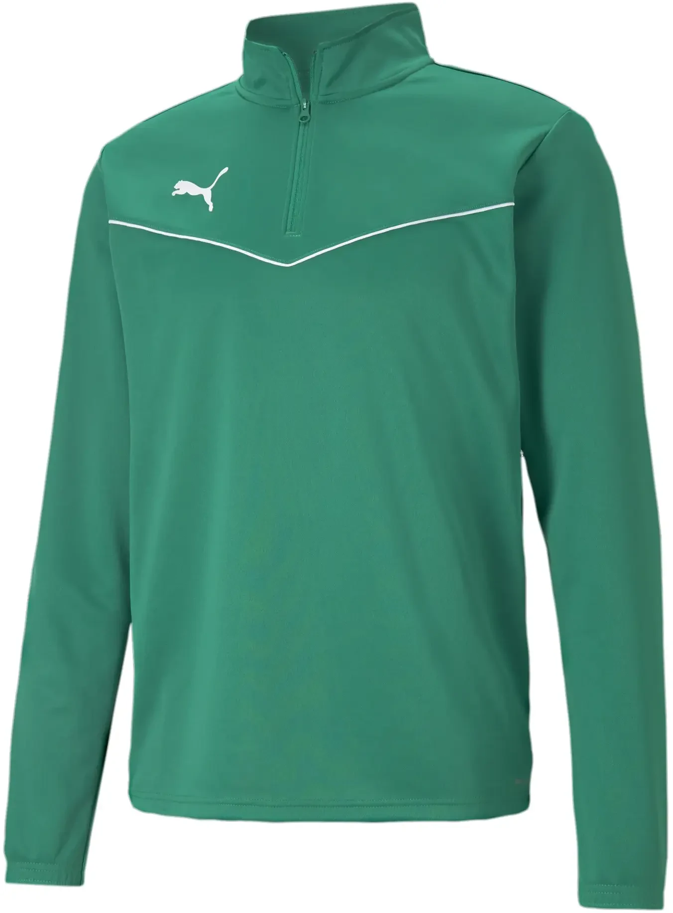 Puma Team Rise 1/4 Zip - Pepper Green / Puma White - Total Football Direct
