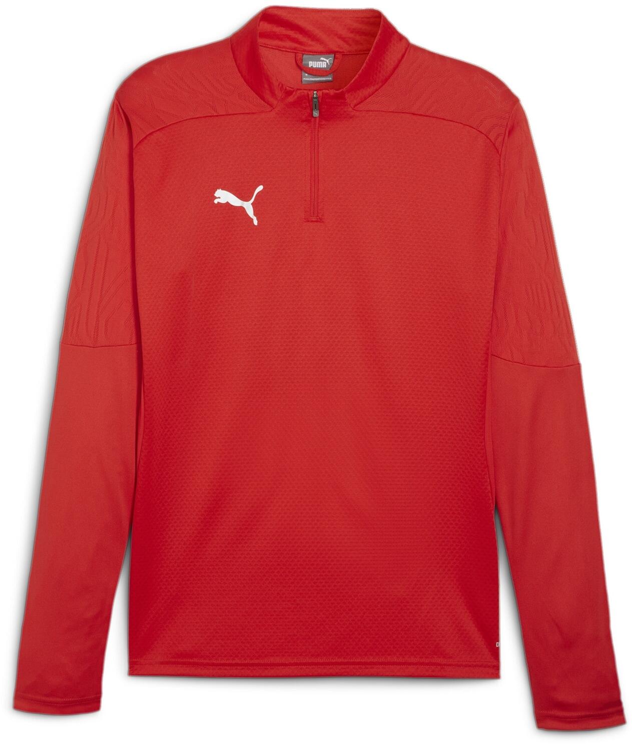 Puma teamFINAL 1/4 Zip Training Top - PUMA Red - Total Football Direct