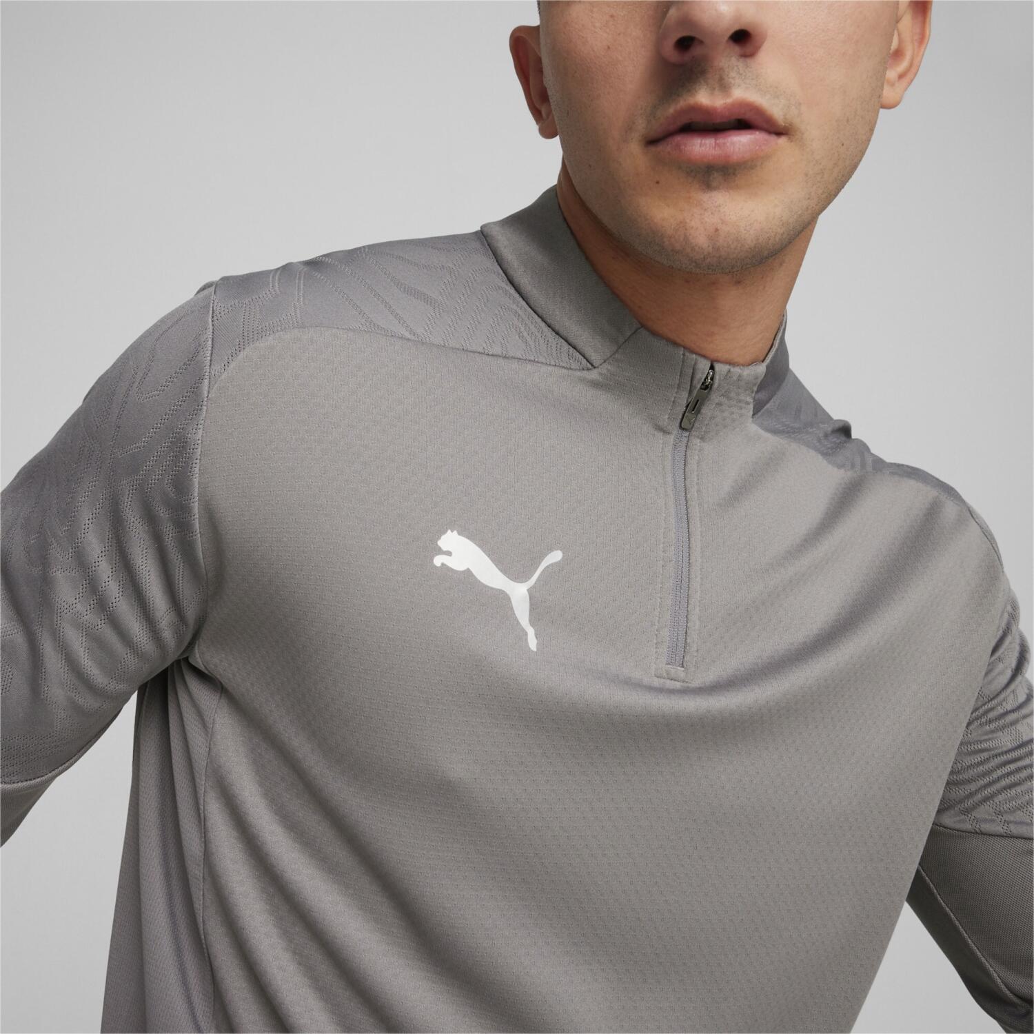 Puma teamFINAL 1/4 Zip Training Top - Cast Iron - Total Football Direct