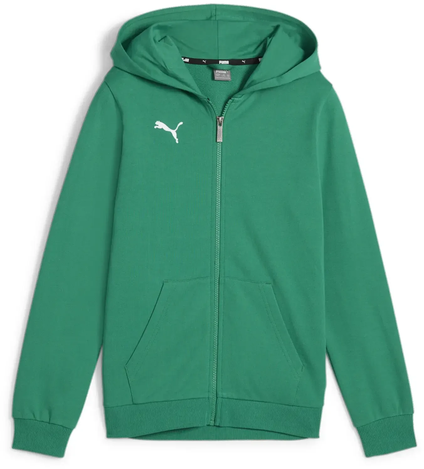 Puma teamGOAL Casuals Hooded Jacket - Sport Green - Total Football Direct