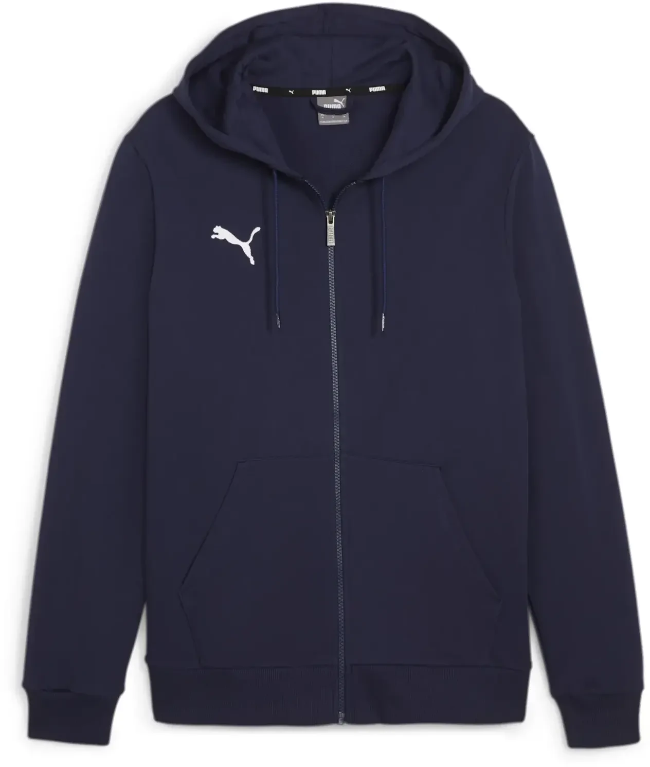 Puma teamGOAL Casuals Hooded Jacket - Navy - Total Football Direct