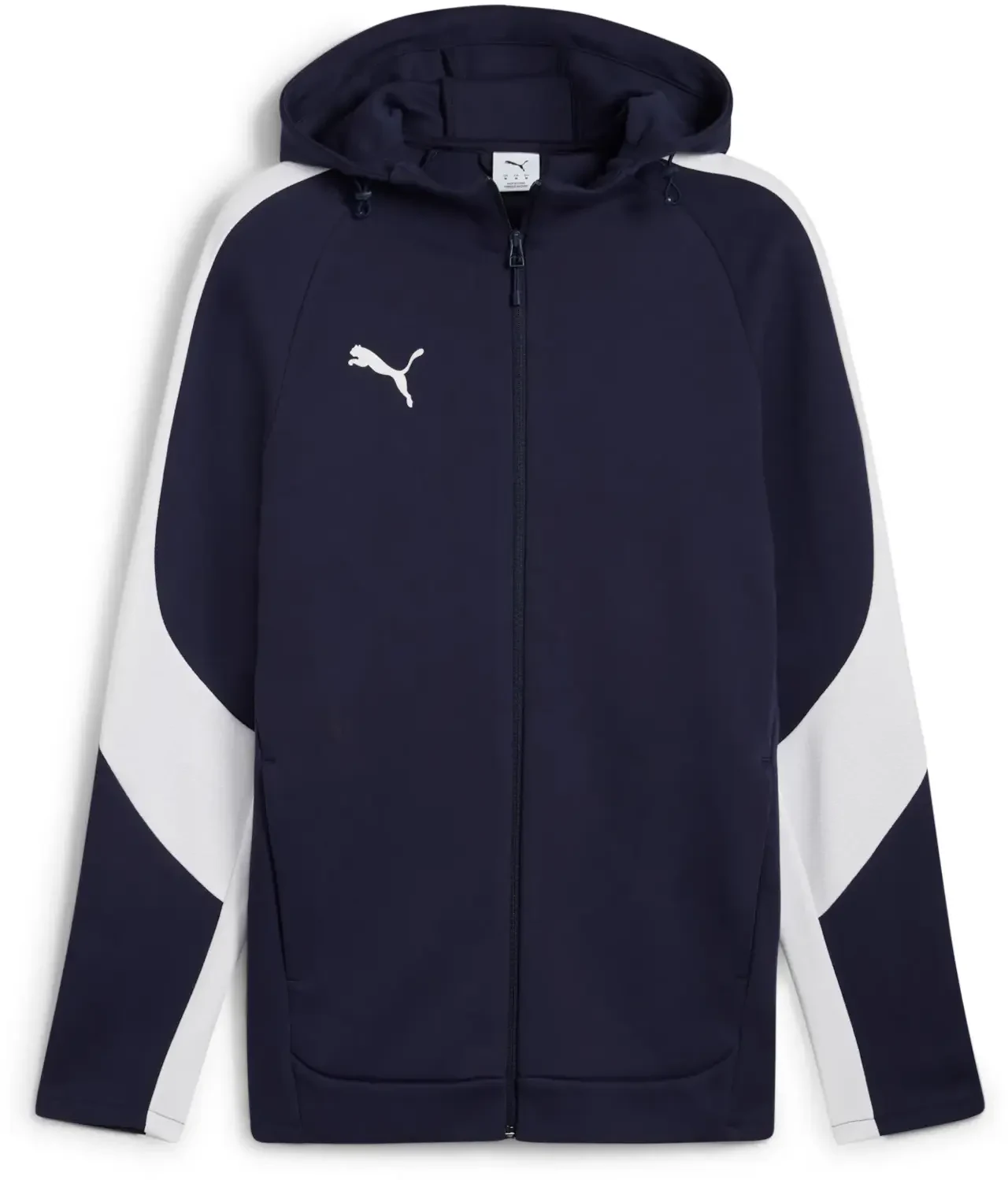 Puma teamEVOSTRIPE Hooded Jacket - Navy - Total Football Direct