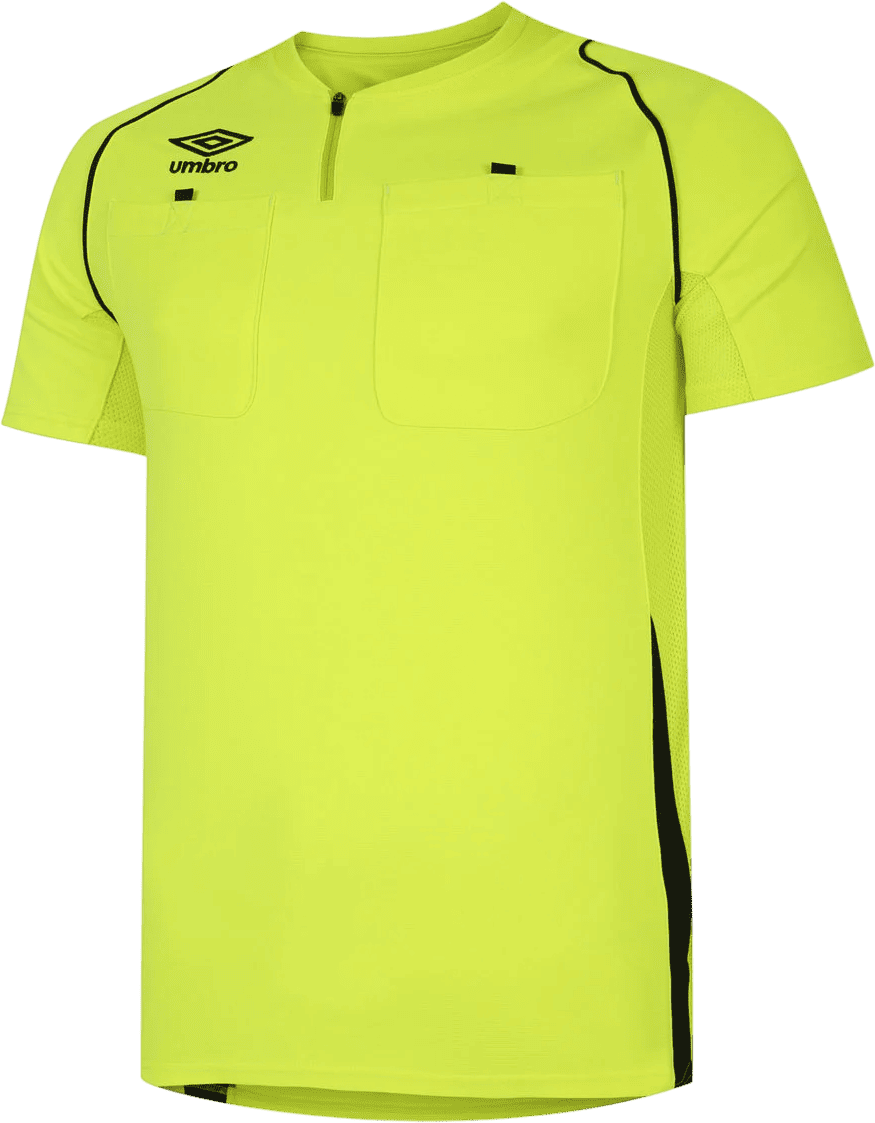 Umbro Referee SS Top - Safety Yellow / Black - Total Football Direct